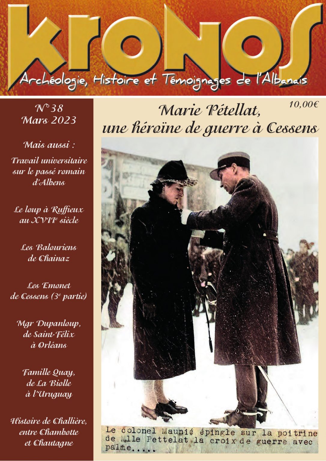 Kronos, le nouveau numéro 38 de la revue est arrivé | Kronos